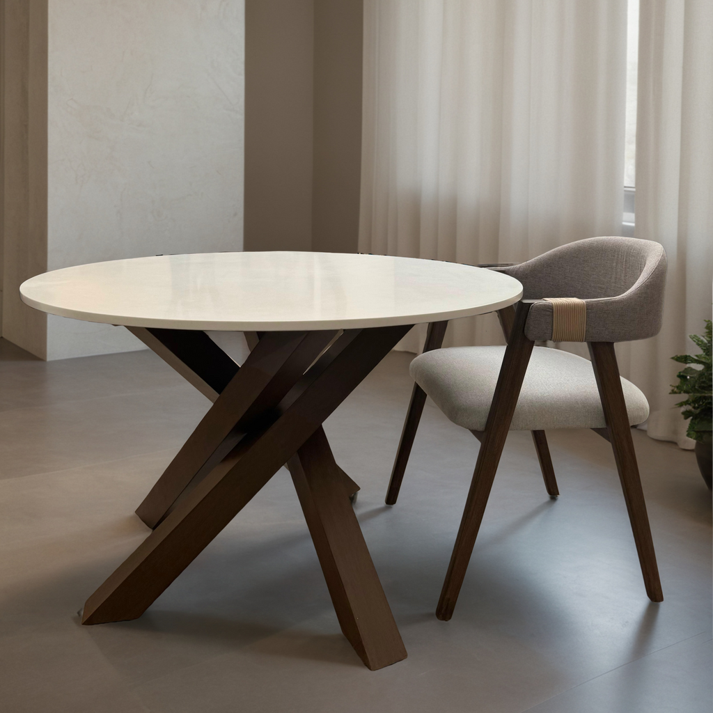 Mesa Lavrio cuarzo / Lavrio quartz table – Carpinteria Studio